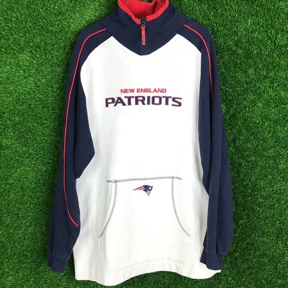 NFL | Sweaters | New England Patriots Nfl Sweater Boston Neck Zip ...
